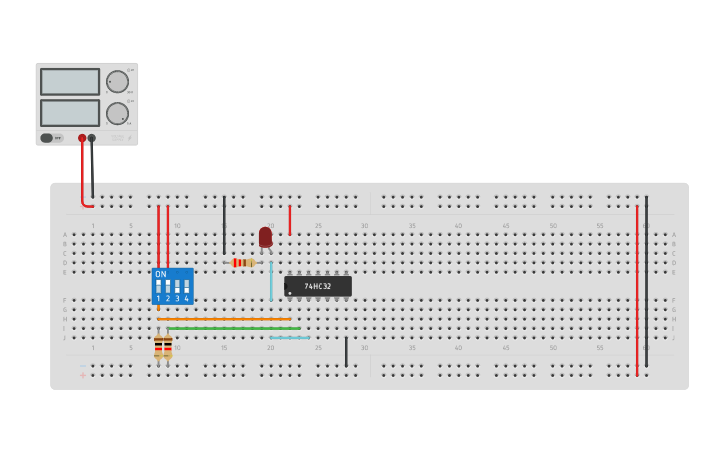 Circuit design punto 2 tp1 | Tinkercad