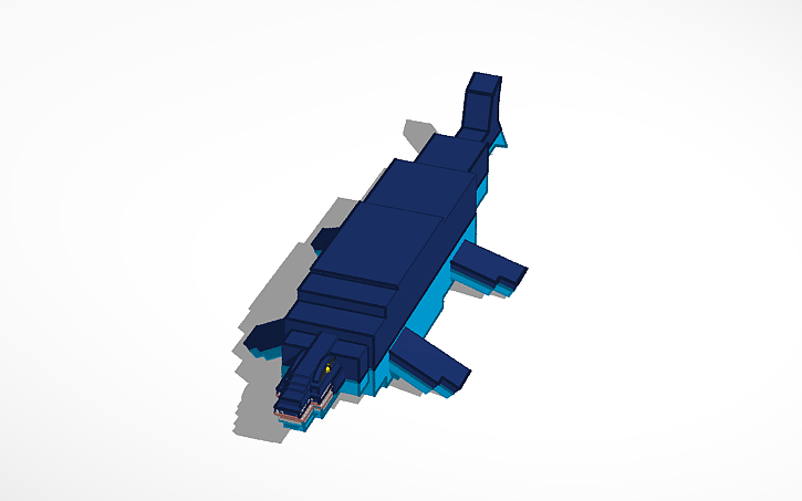 3D design Mosasaurus - Tinkercad