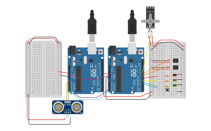 Circuit design Mechatronics Project - Tinkercad