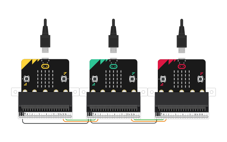 Circuit design Network - Three Computers - Tinkercad