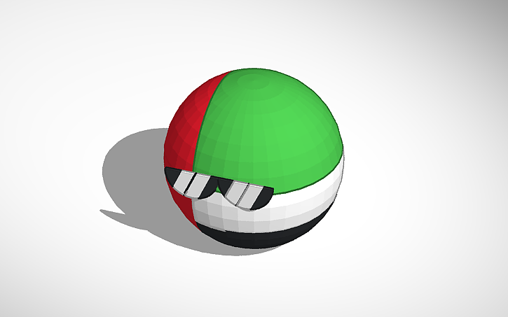 3D design UAE ball - Tinkercad