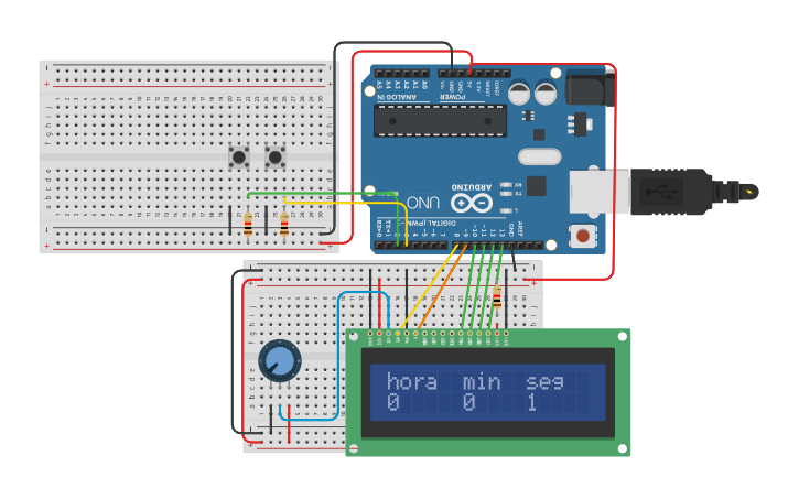 Circuit design Desafio1 E8 - Tinkercad