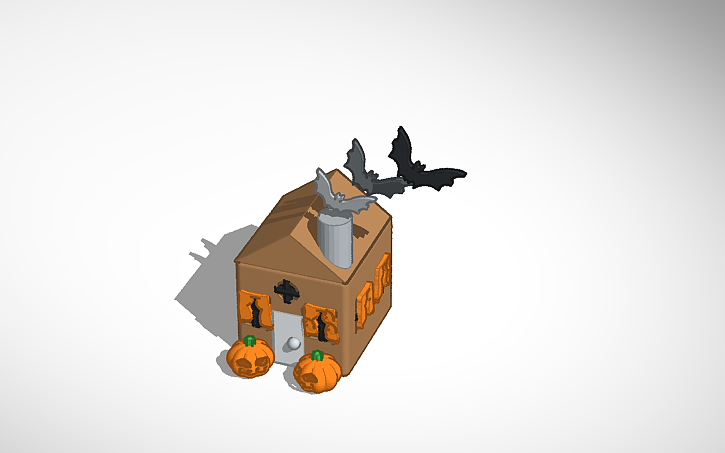 3D design The American Halloween House | Tinkercad