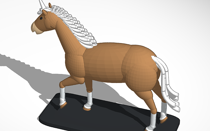 3D design Unicorn - Tinkercad