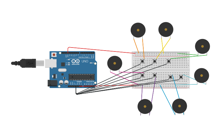 Circuit design Piezo-3-Waranchaya - Tinkercad
