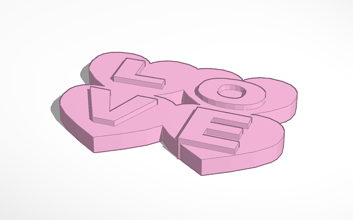 3D design Valentines CANDY - Tinkercad