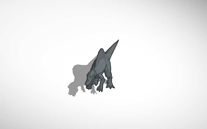 3D design Low Poly Spinosaurus JP3 - Tinkercad