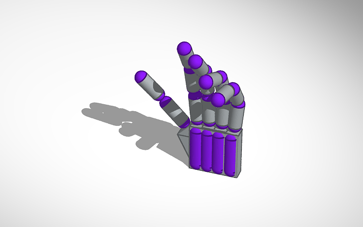 3D design Robotic Hand - Tinkercad