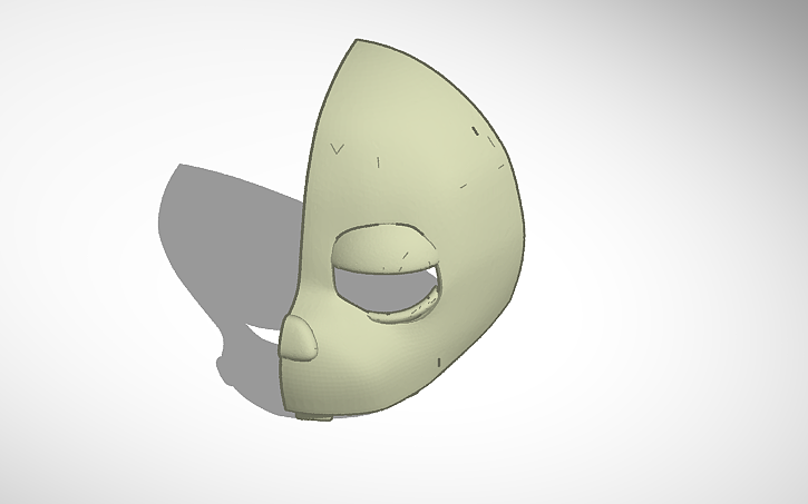 3D design face 1 - Tinkercad
