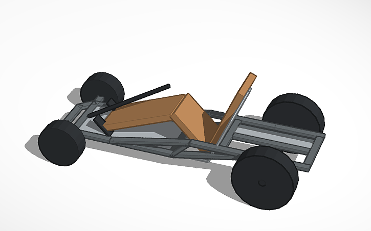 3D design GO-CART FRAME - Tinkercad