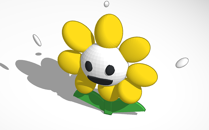 3D design Flowey the Flower Undertale | Tinkercad
