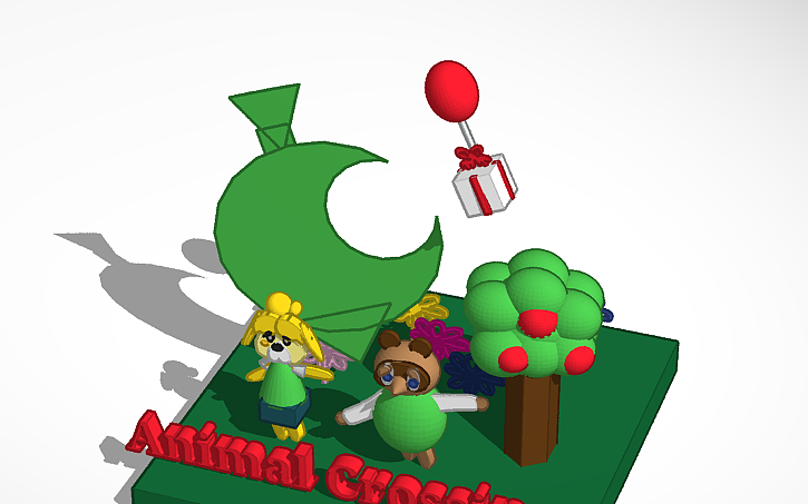 3D design Animal Crossing - Tinkercad