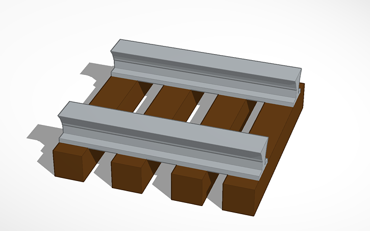 3D design Train track - Tinkercad