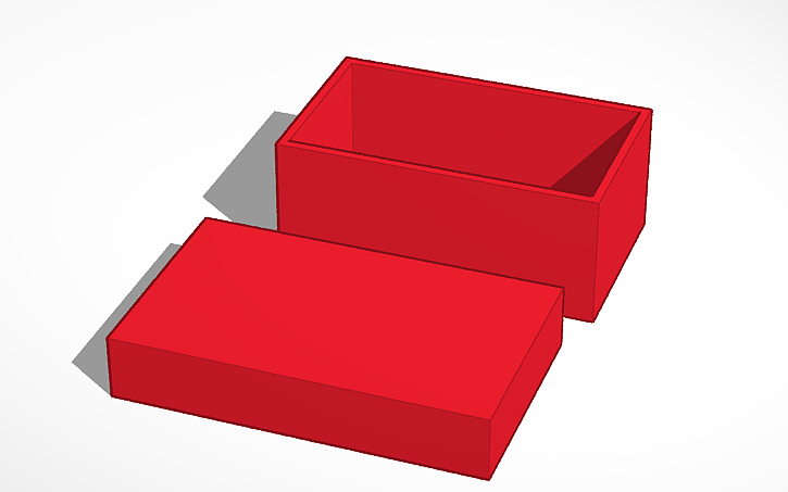 3D design shoe box 123 - Tinkercad