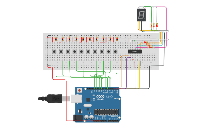 Circuit design Quiz No.1 - Tinkercad