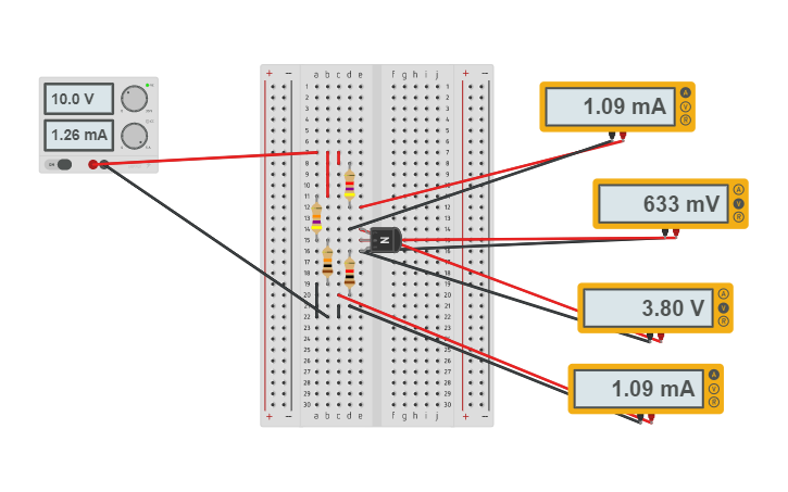 Circuit design lab 4a - Tinkercad