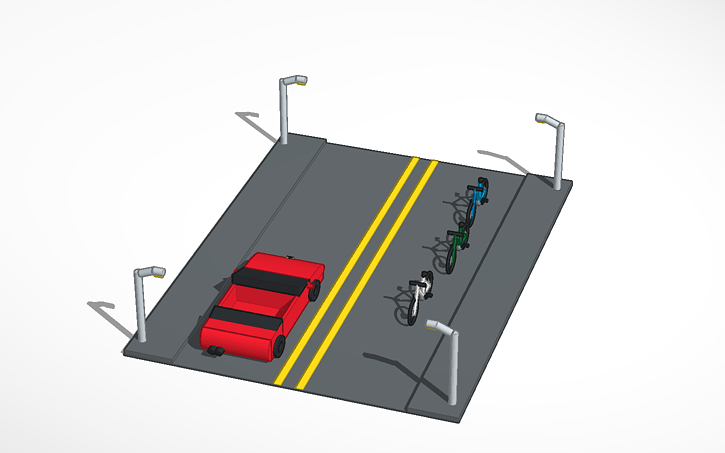3D design Road - Tinkercad