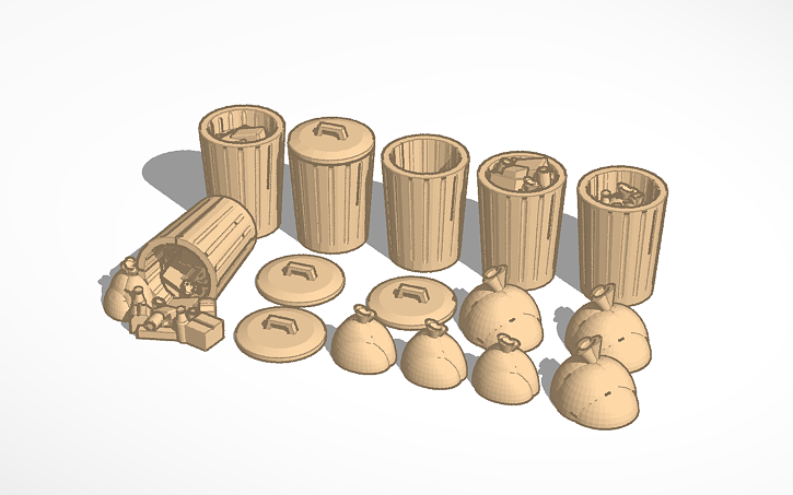 3D design trash - Tinkercad