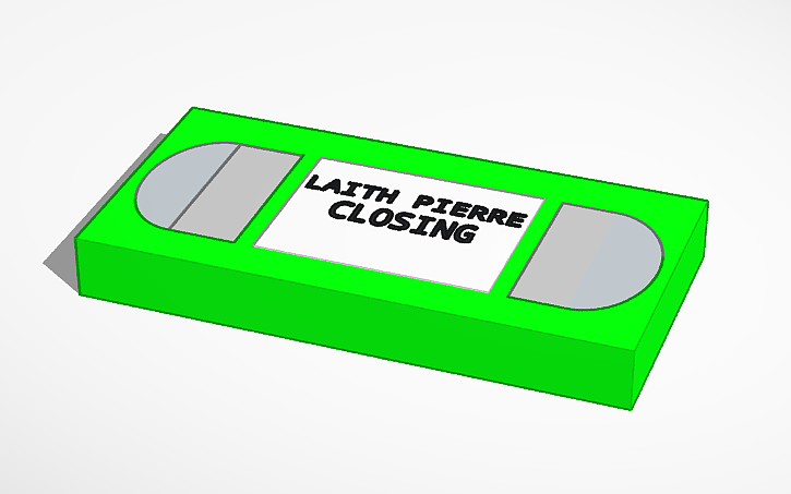 3D design VHS Tapes Poppy Playtime Chapter 1: Leith Pierre Closing ...