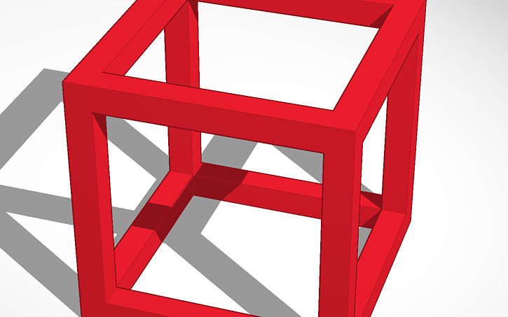 3d Design Cube Structure Tinkercad