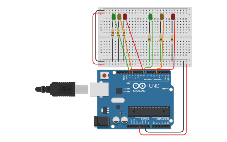 Circuit design projeto arduino info | Tinkercad