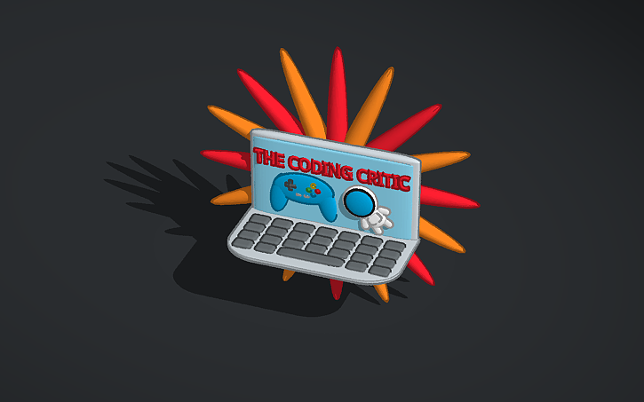 3d Design Coding Critic 3d Logo Tinkercad 9639