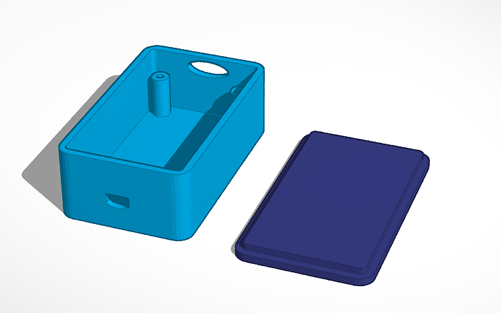 3D design Node MCU project box - Tinkercad