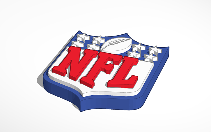 3D design Copy of NFL LOGO | Tinkercad