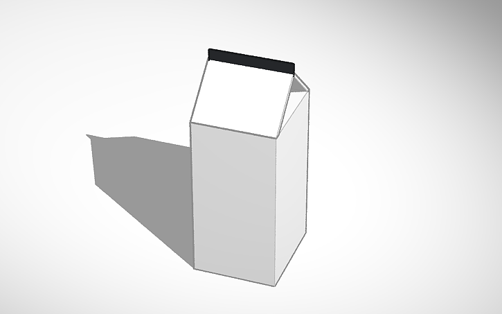3D design Milk carton - Tinkercad