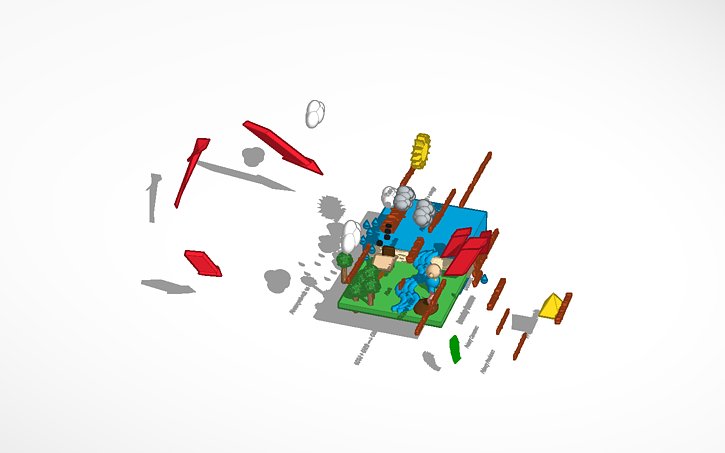 3D design Copy of Water Cycle | Tinkercad