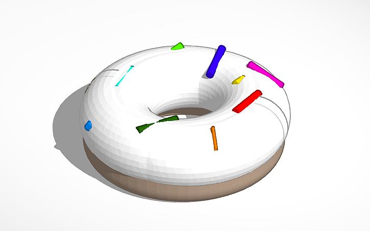 3D design A donut 🍩 | Tinkercad