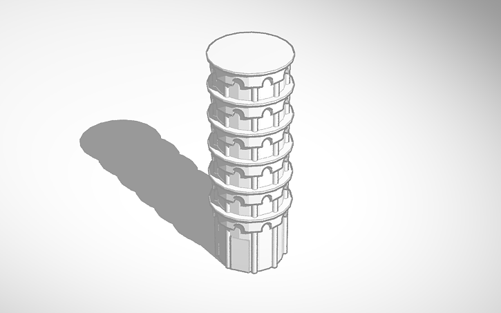 3D design tower - Tinkercad