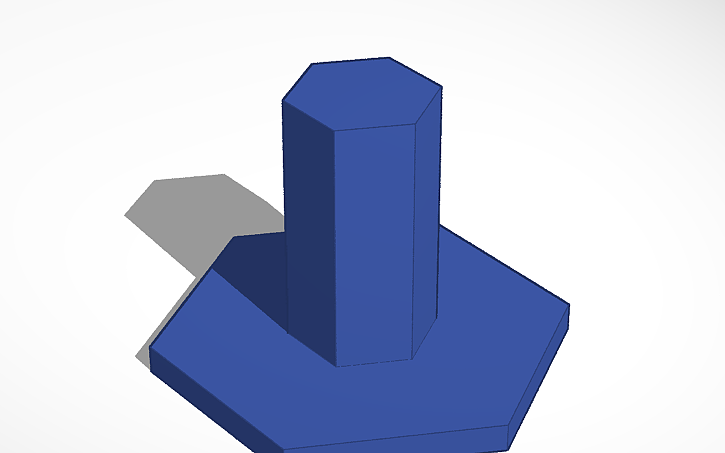 3D design hexagon hat - Tinkercad