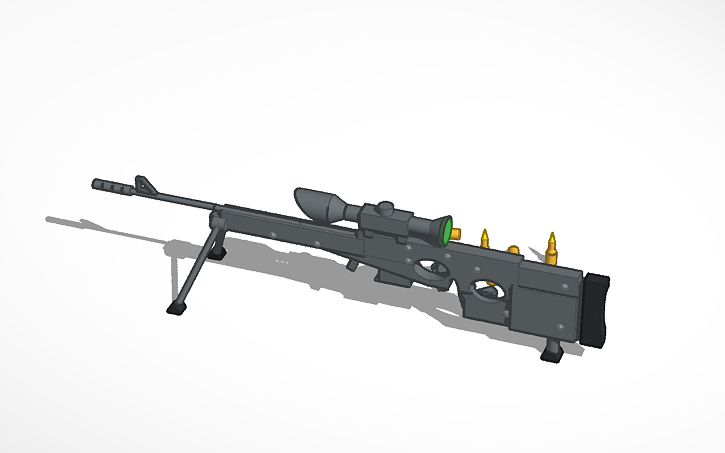 3D design Sniper (Call of Duty) | Tinkercad