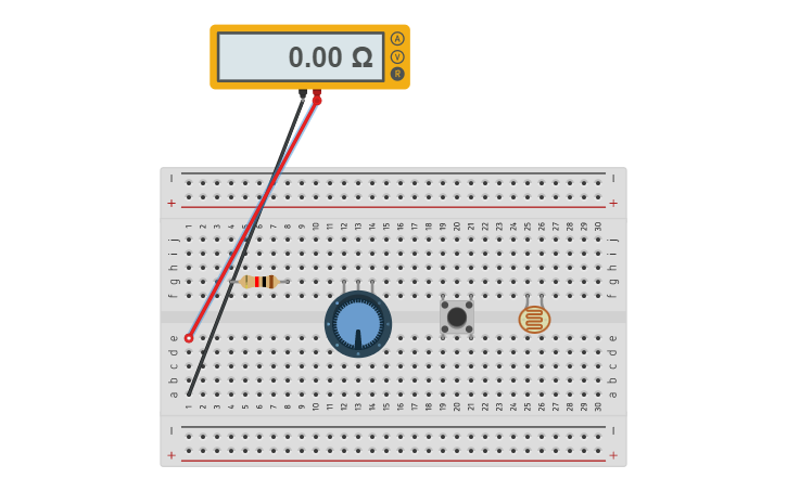 Circuit design Lab01 - Basic Breadboard | Tinkercad