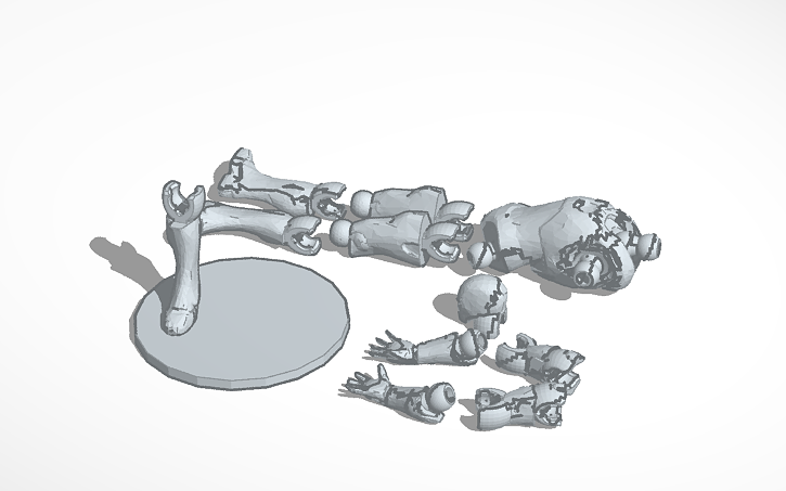3D design Iron Man action figure - Tinkercad