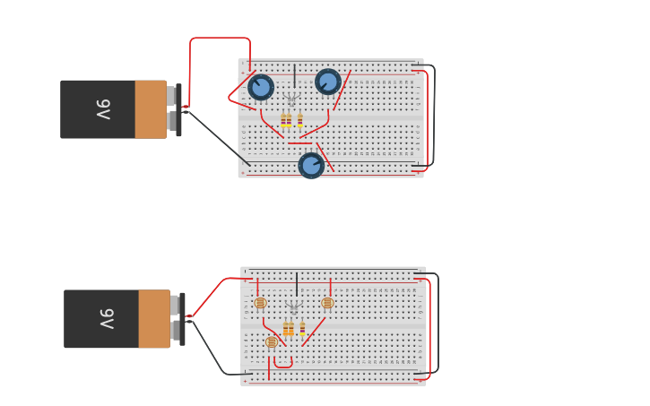 Circuit design LED RGB + Potenciômetro ou LDR | Tinkercad Circuit design LED RGB + Potenciômetro ou LDR | Tinkercad