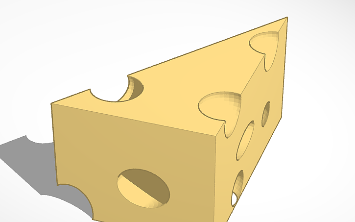 3D design cheese - Tinkercad