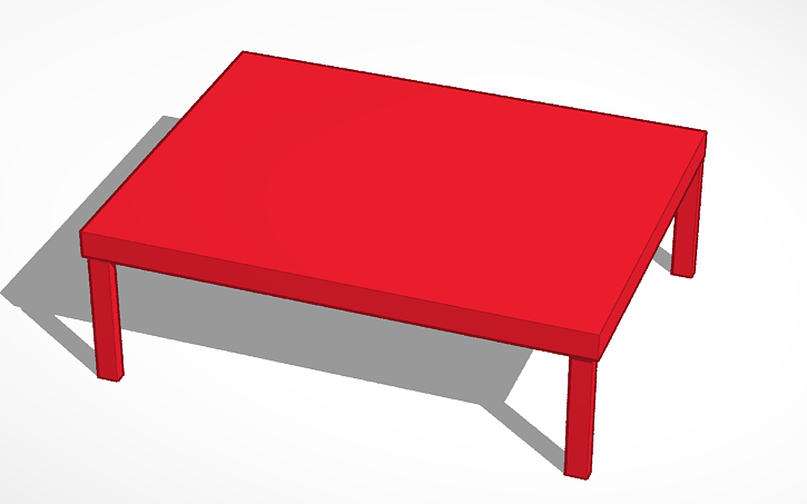 3D design Table - Tinkercad