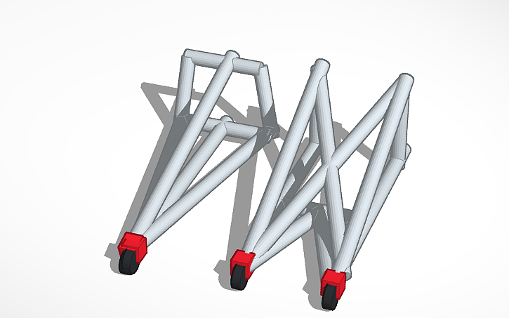 3D design wheelie bars - Tinkercad