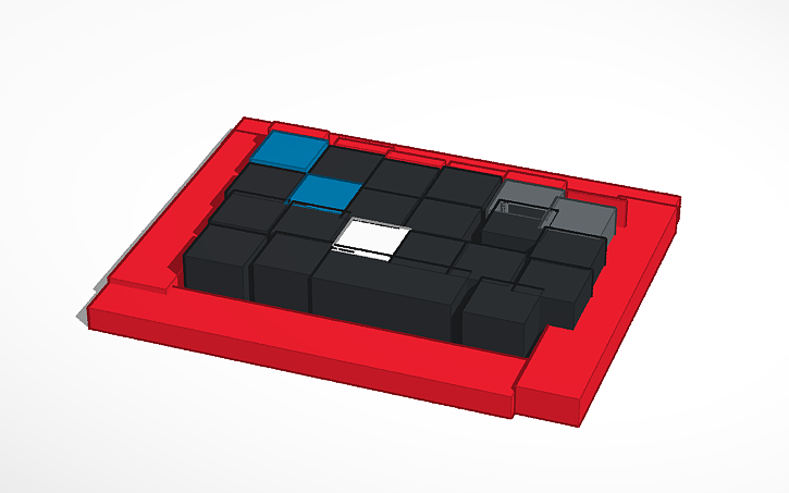 3D design keyboard - Tinkercad