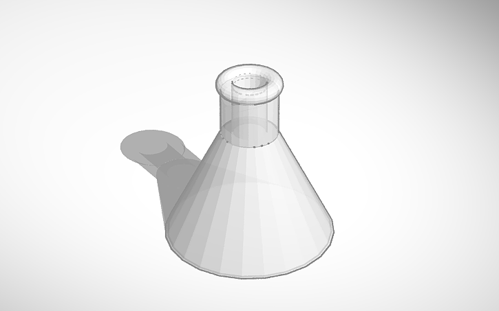 3D design Science flask - Tinkercad