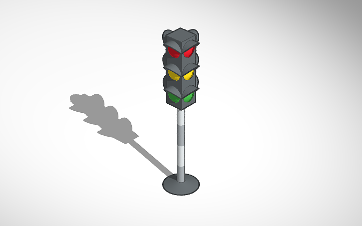 3d Design Traffic Light Tinkercad