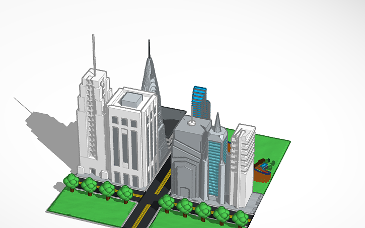 3D design Copy of 城市 City - Tinkercad