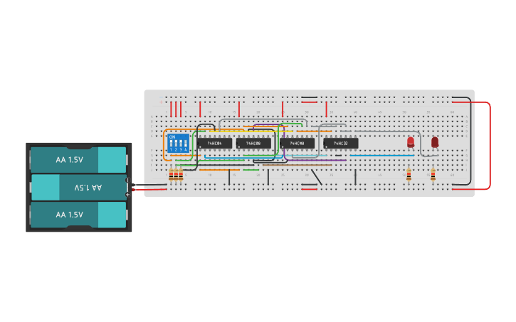 Circuit design Simulador trabajo T1 Grupo 5 - Tinkercad