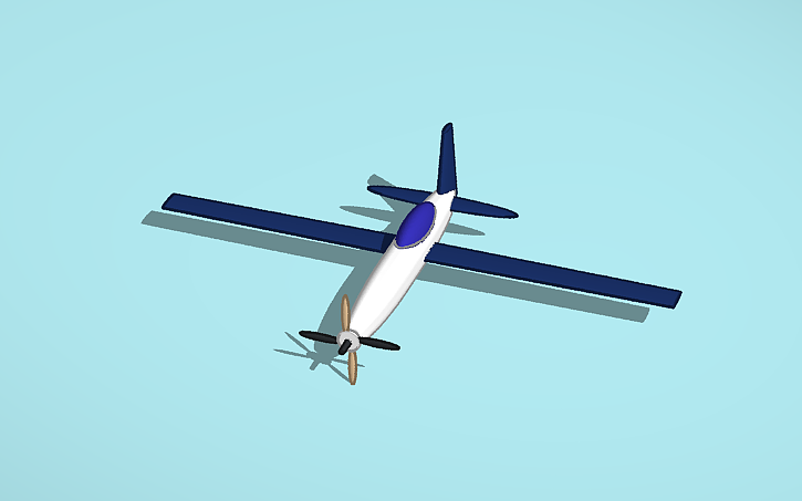 3D design Propeller plane | Tinkercad