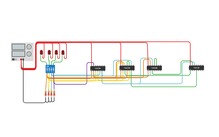 Circuit design CIRCUITO DE MAPA DE KARNAUGH 1 - Tinkercad