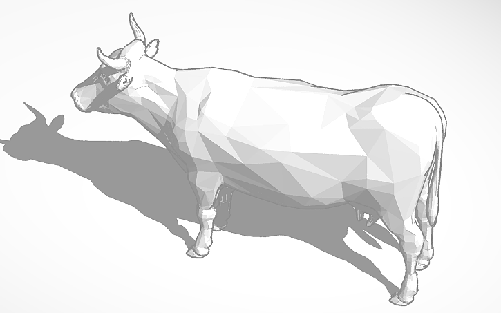 3D design The Cow - Tinkercad