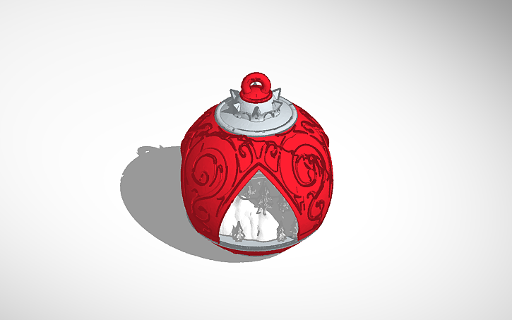 3D design Christmas Tree Ornament Remix - Tinkercad
