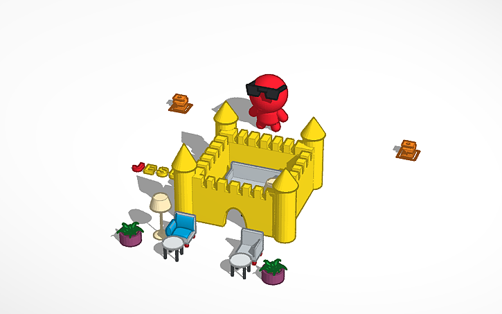 3D design castillo de jesus - Tinkercad